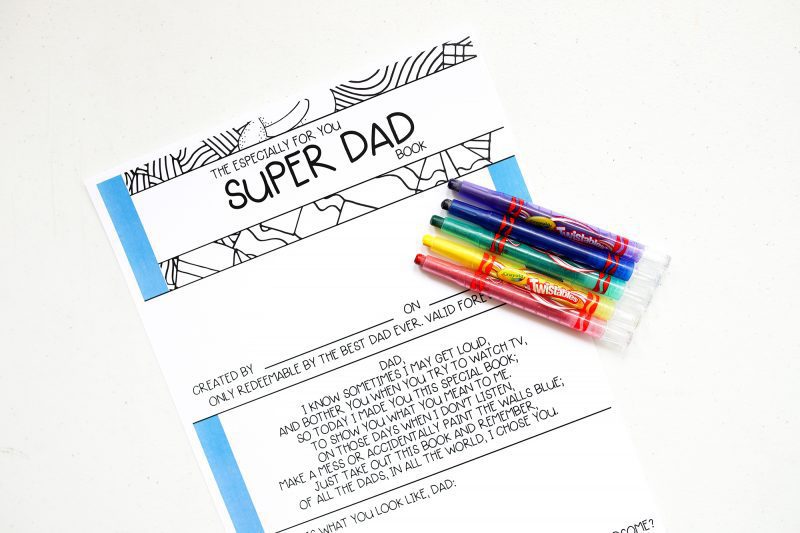 Super Dad Coupon and Activity Book with Free Printable - The Super Mom Life