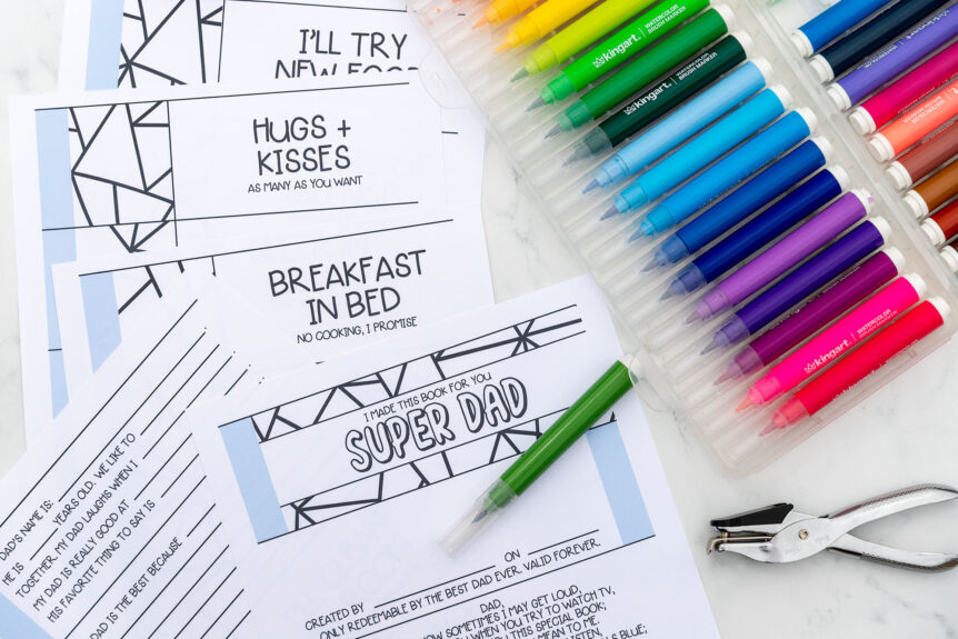 Father's Day Coupon Book Printable - The Super Mom Life