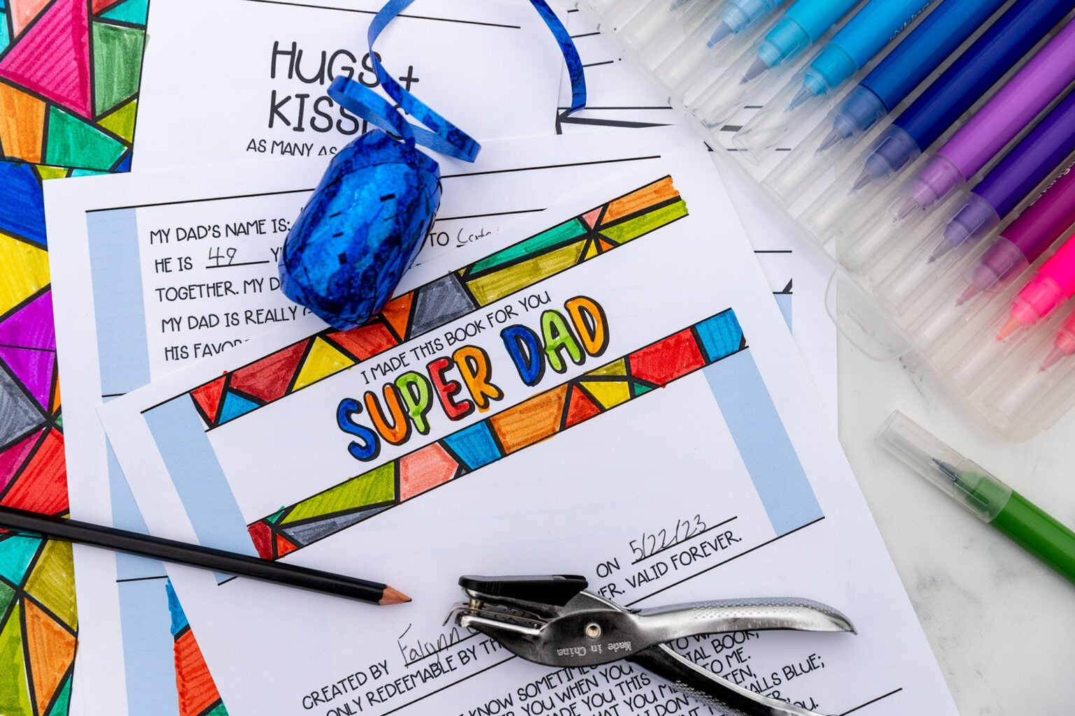 Father's Day Coupon Book Printable - The Super Mom Life