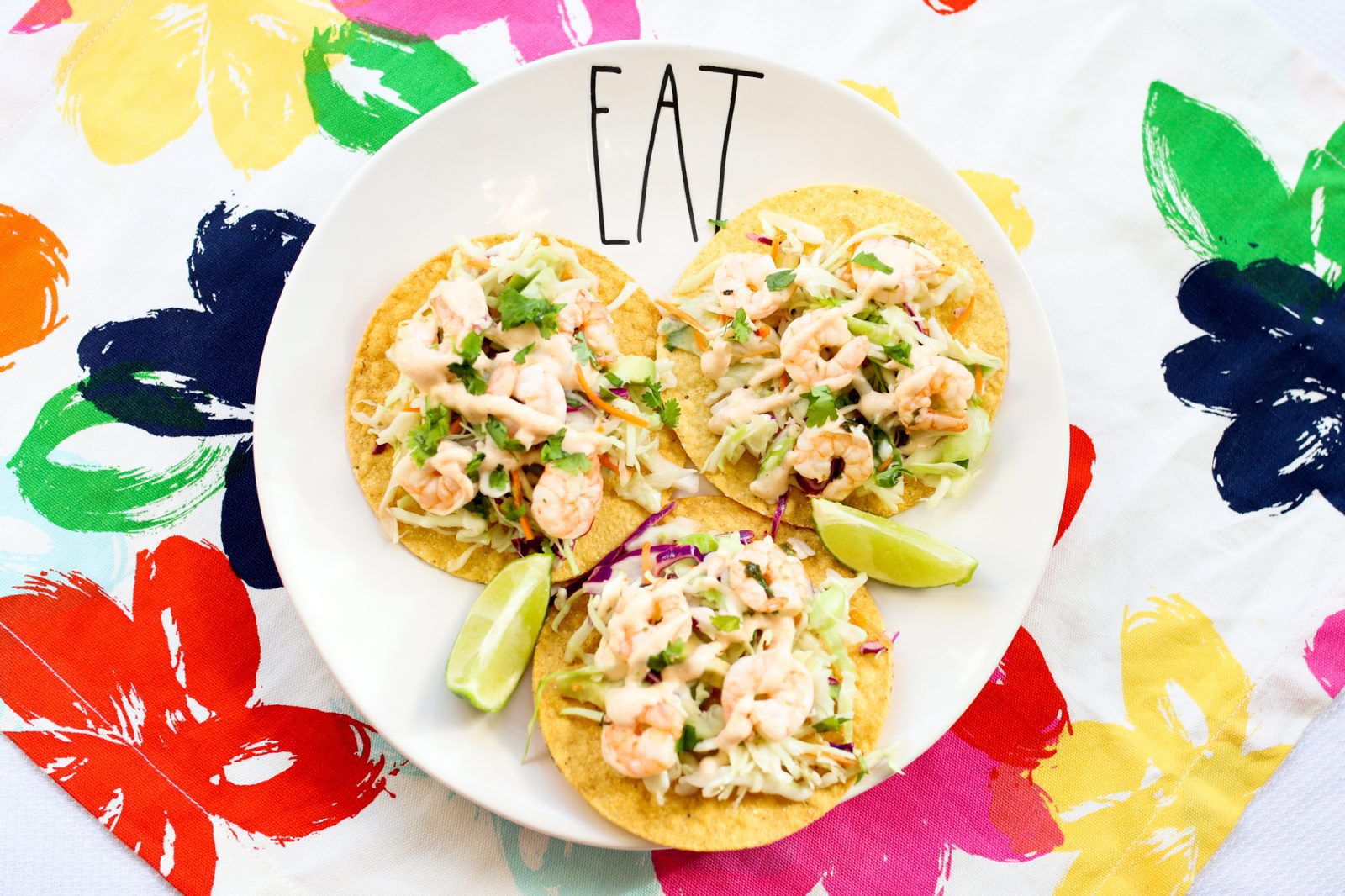 Lime and Cilantro Shrimp Tostadas - The Super Mom Life