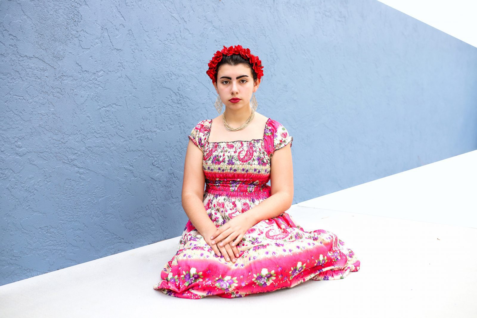Thrift Store DIY Frida Kahlo Costume - The Super Mom Life
