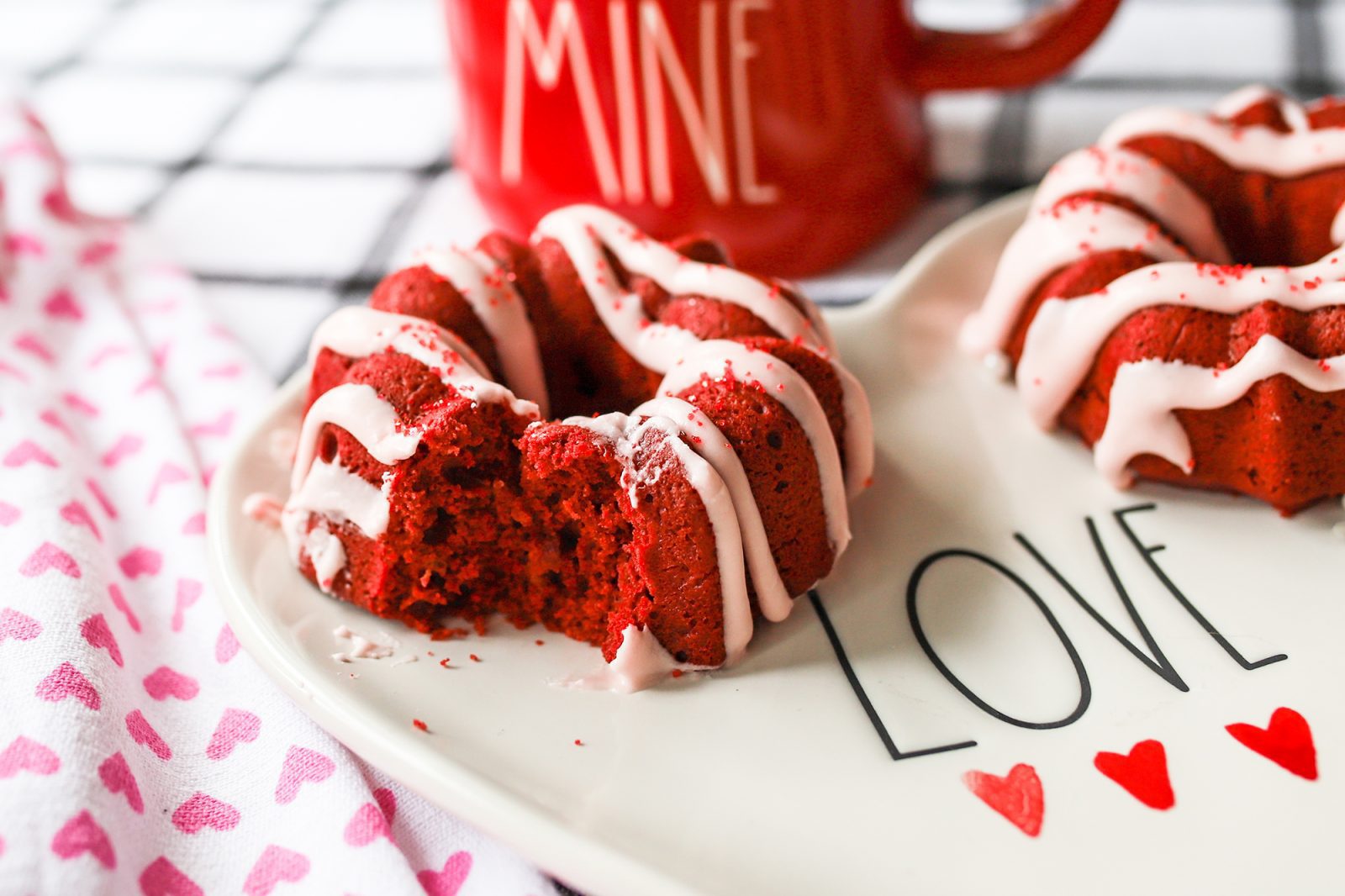 Baked Red Velvet Donuts with Cream Cheese Icing - The Super Mom Life