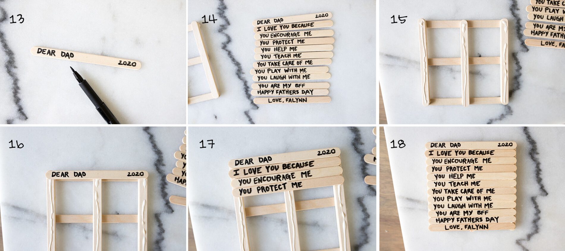 How to Create a Father's Day Popsicle Stick Coaster - The Super Mom Life