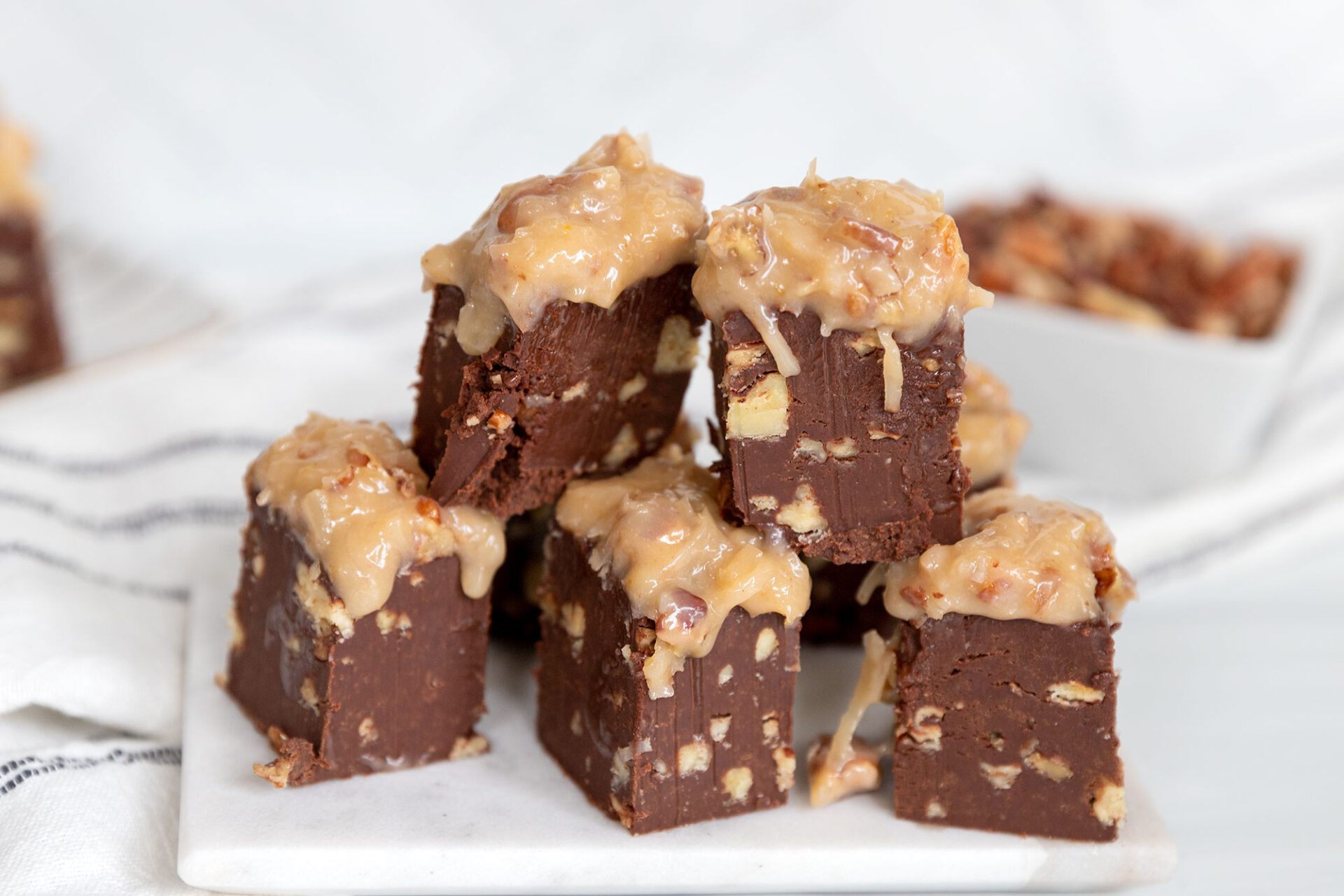 German Chocolate Cake Fudge - The Super Mom Life