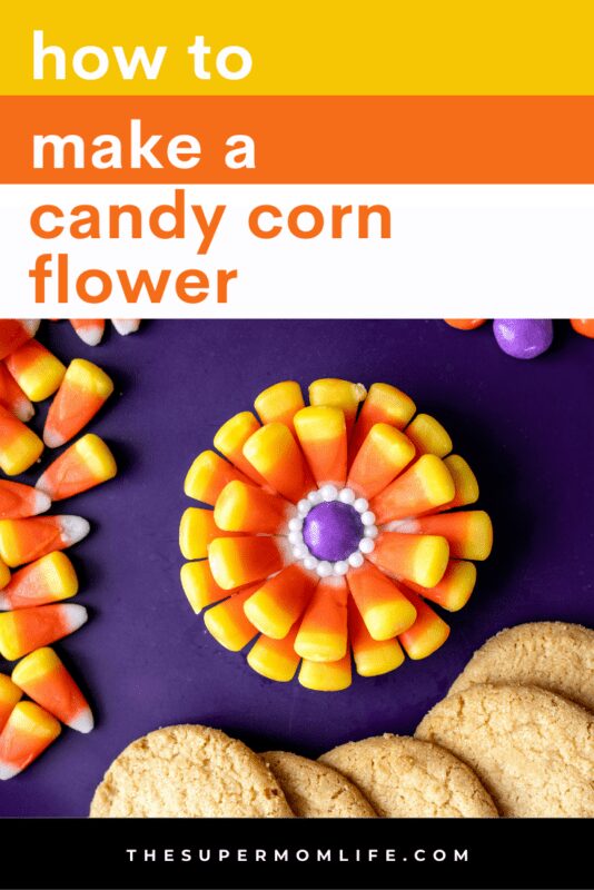 Candy Corn Flower Easy Halloween Treat - The Super Mom Life