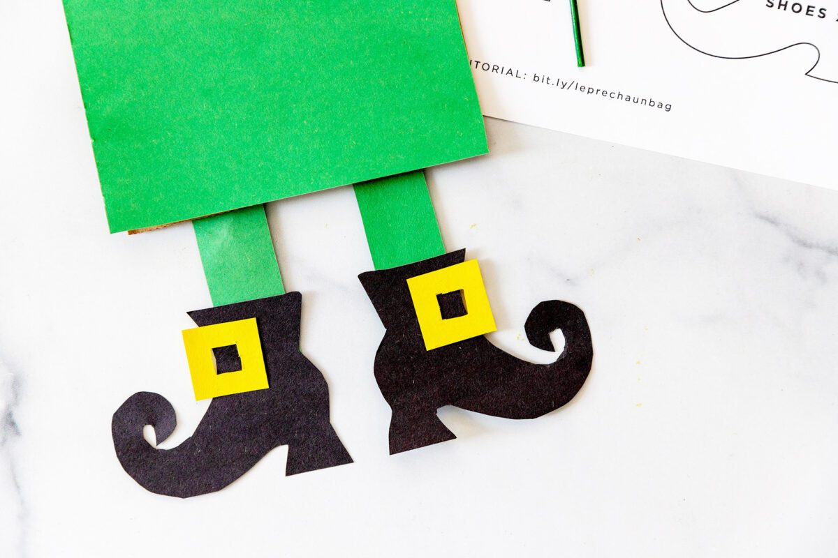 Leprechaun Paper Bag Craft St. Patrick's Day Printable Template - The ...