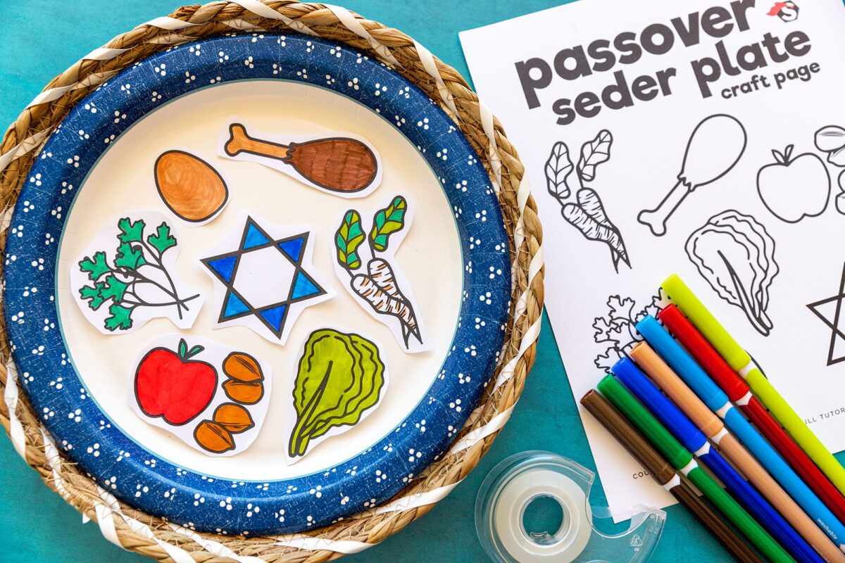 Passover Seder Plate Craft Printable - The Super Mom Life