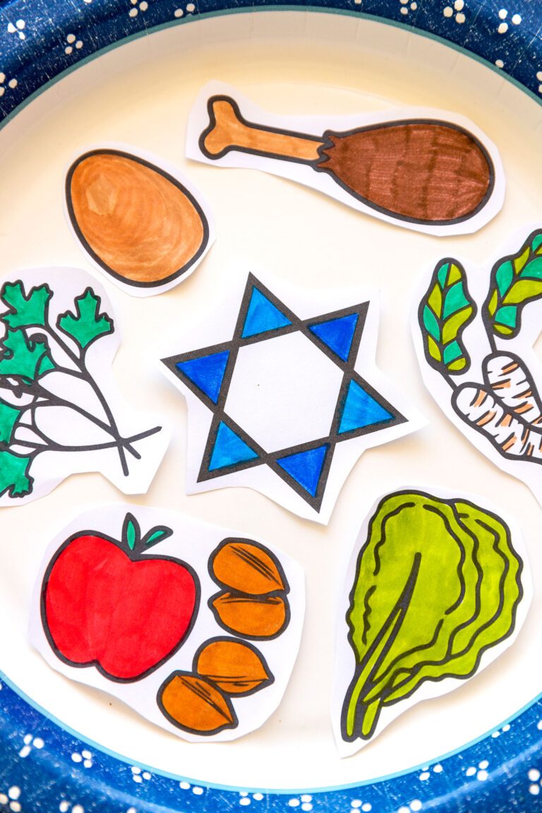 Passover Seder Plate Craft Printable - The Super Mom Life