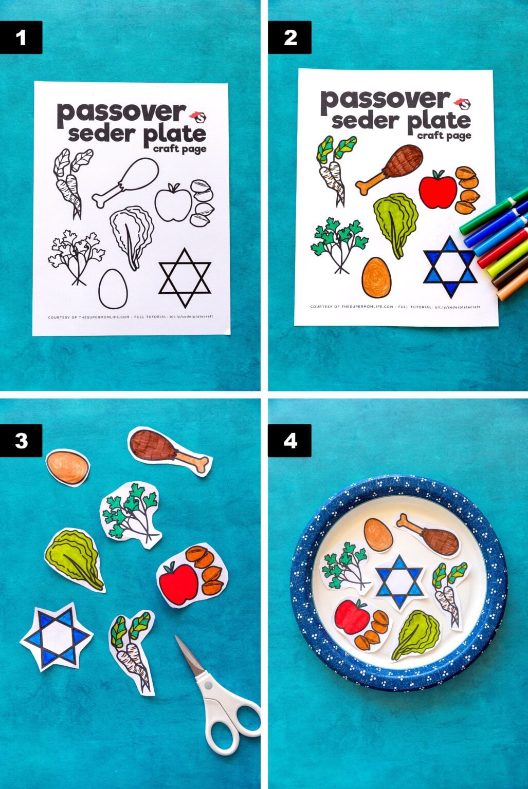 Passover Seder Plate Craft Printable - The Super Mom Life