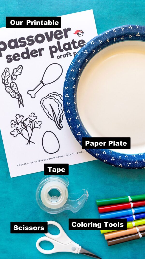 Passover Seder Plate Craft Printable - The Super Mom Life