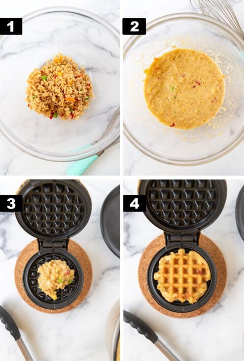 Easy Fried Rice Waffles - The Super Mom Life
