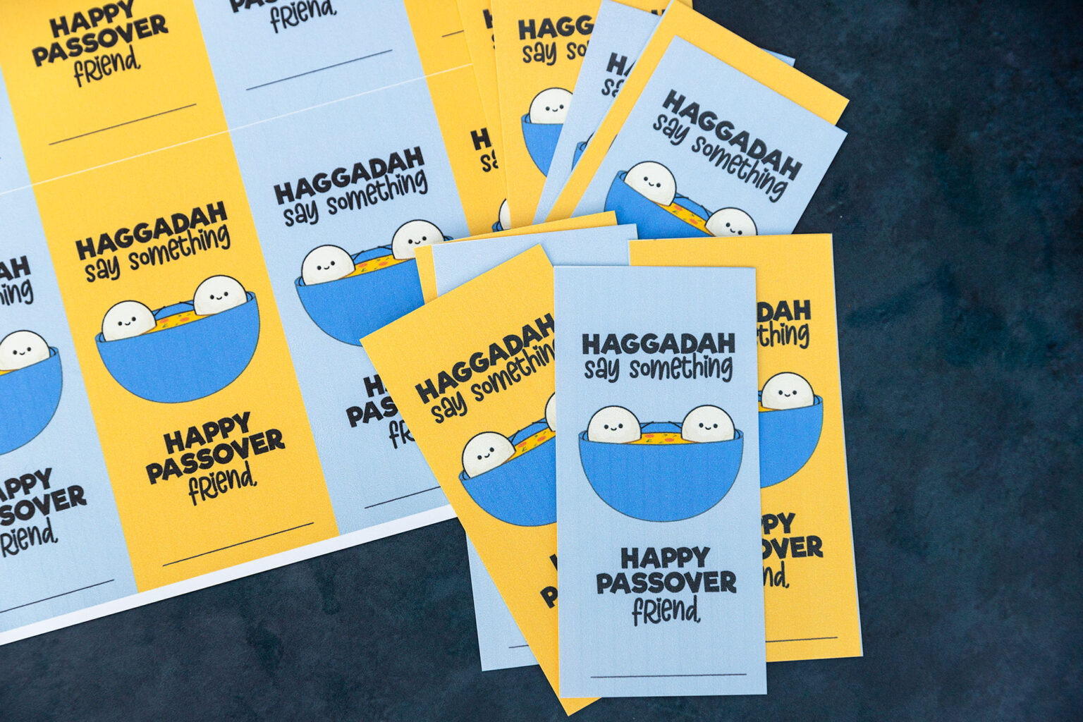 Haggadah Say Something Passover Printable Cards - The Super Mom Life
