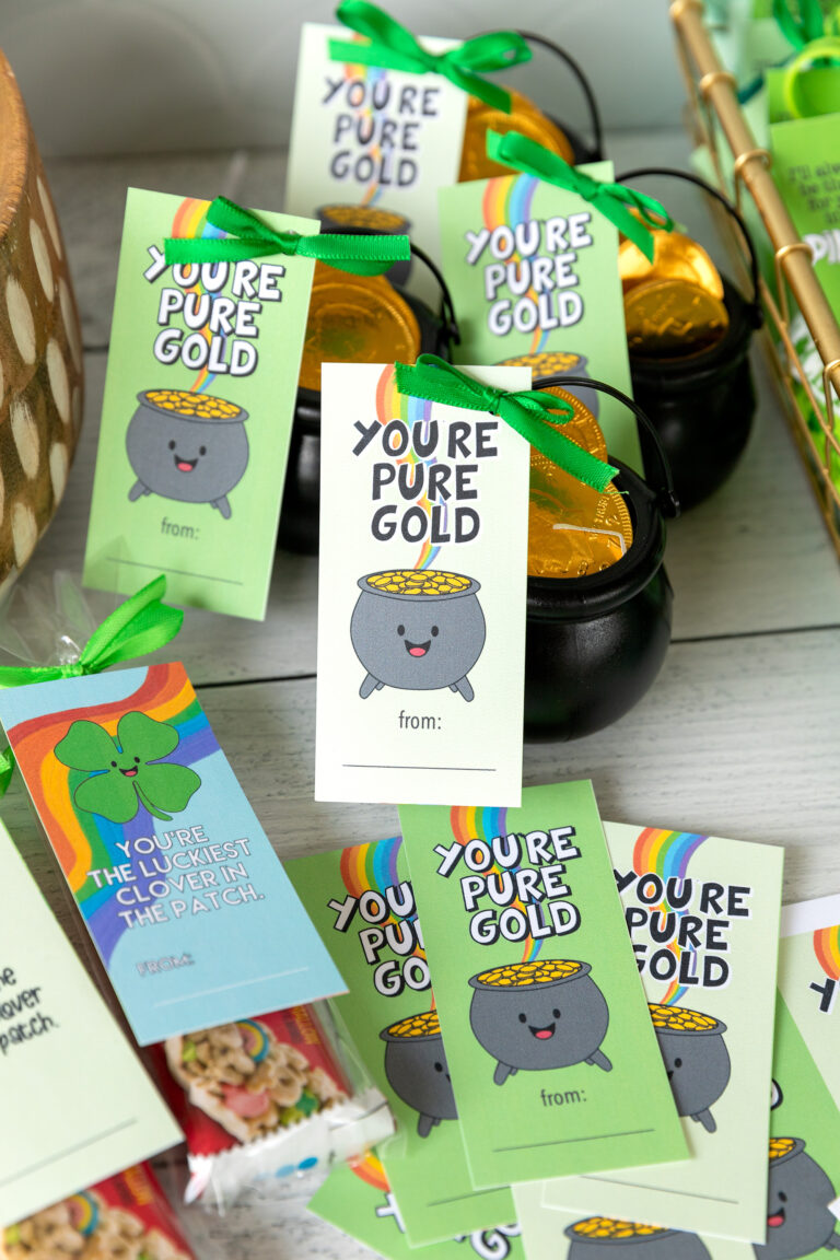 You're Pure Gold St. Patrick's Day Printable Cards - The Super Mom Life