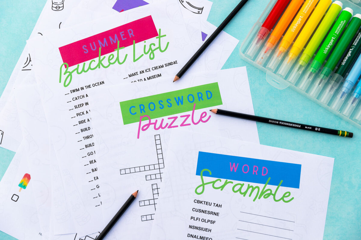 Summer Printable Activity Sheets - The Super Mom Life